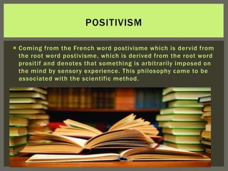 Hon did the Social Sciences emerge? Hon does it link to the Natural ...