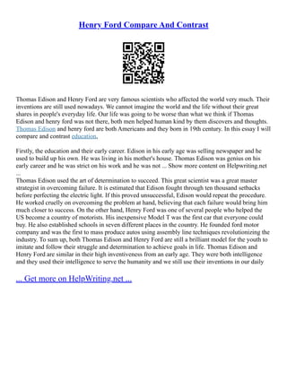 How Did Thomas Edison Impact The World | PDF