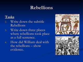 How Did William Control England | PPT