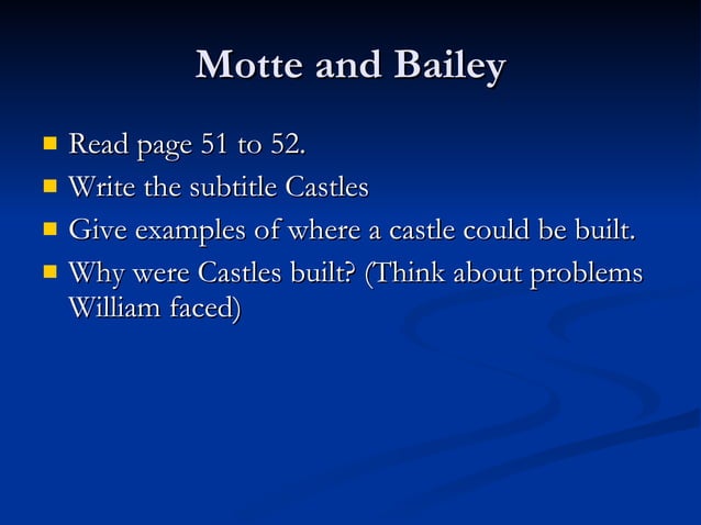 How Did William Control England | PPT