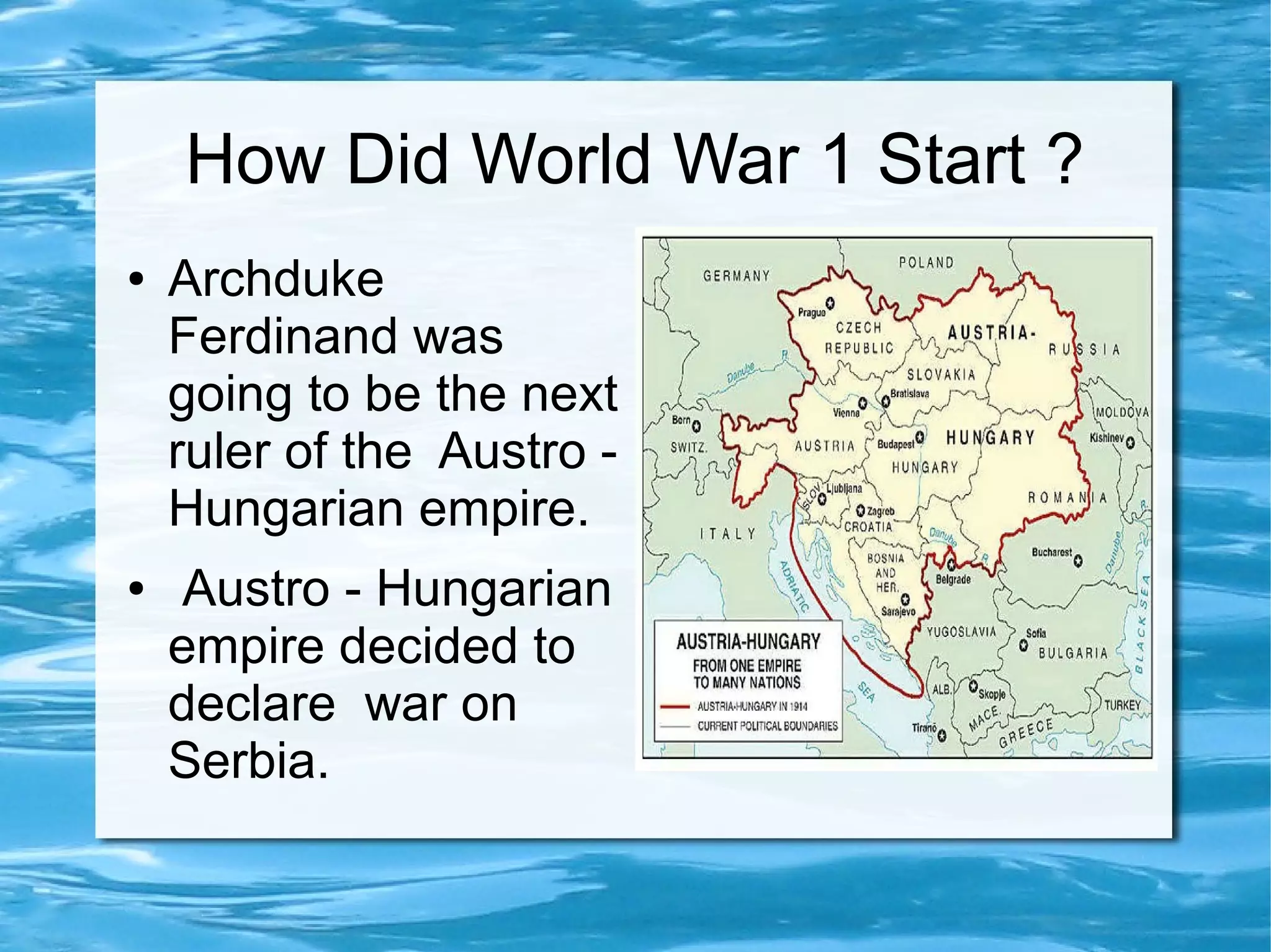 How did ww1 start | ODP