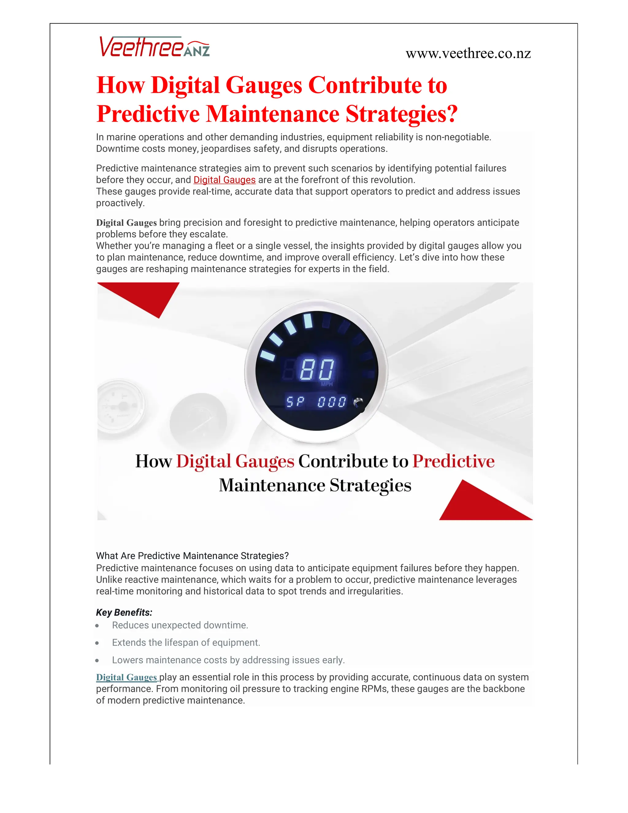 How Digital Gauges Contribute to Predictive Maintenance Strategies ...