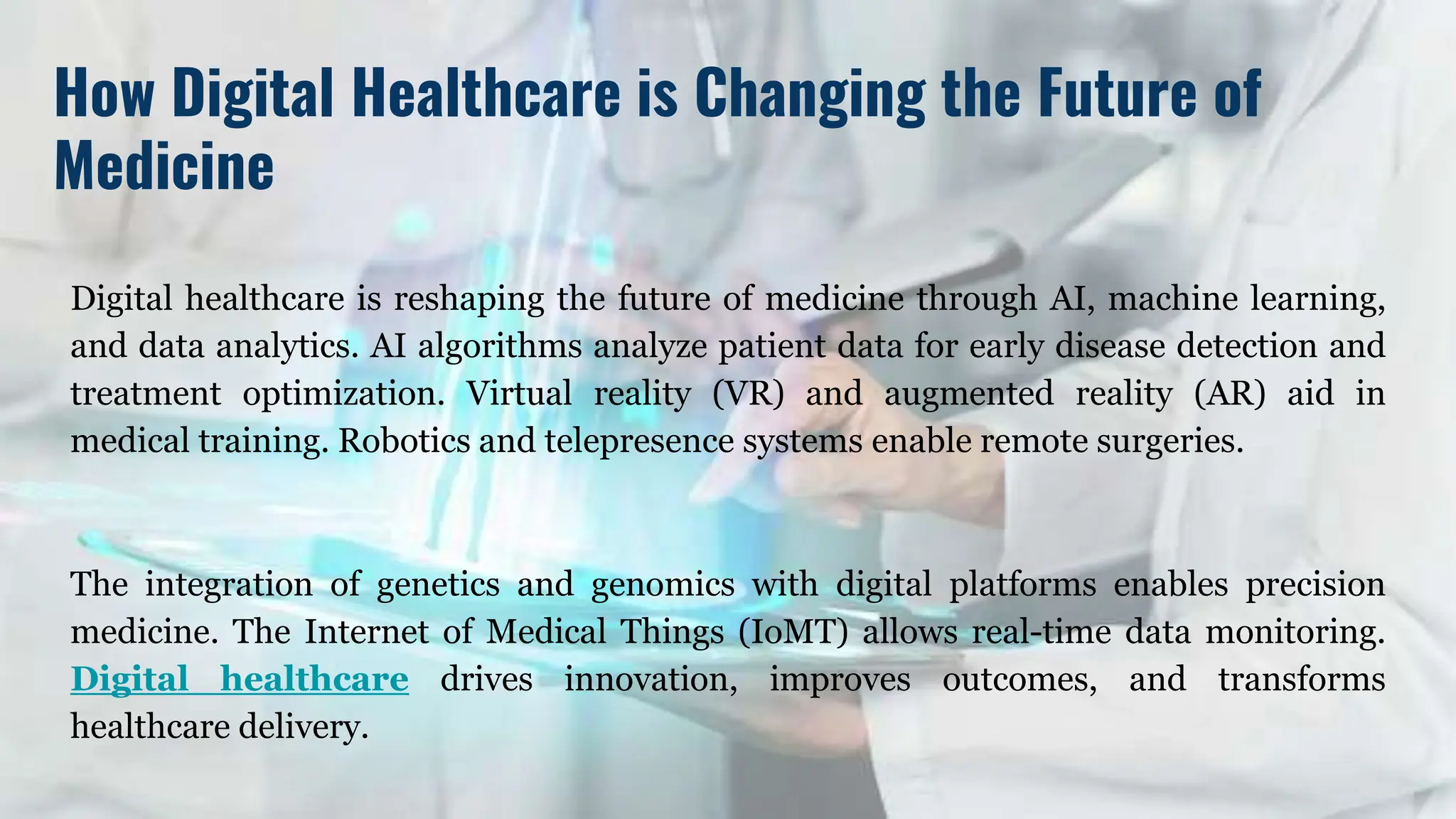 How Digital Healthcare is Revolutionizing Patient Care | PPTX