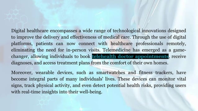 How Digital Healthcare is Revolutionizing Patient Care | PPT