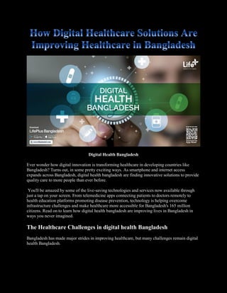 How Digital Healthcare Solutions Are Improving Healthcare app in Bangladesh.pdf