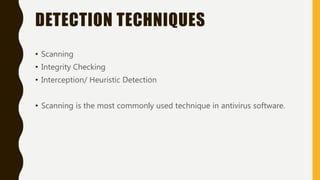 How do antivirus works | PPT