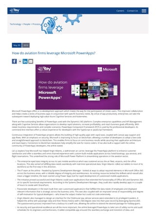 How do aviation firms leverage Microsoft PowerApps? | PDF