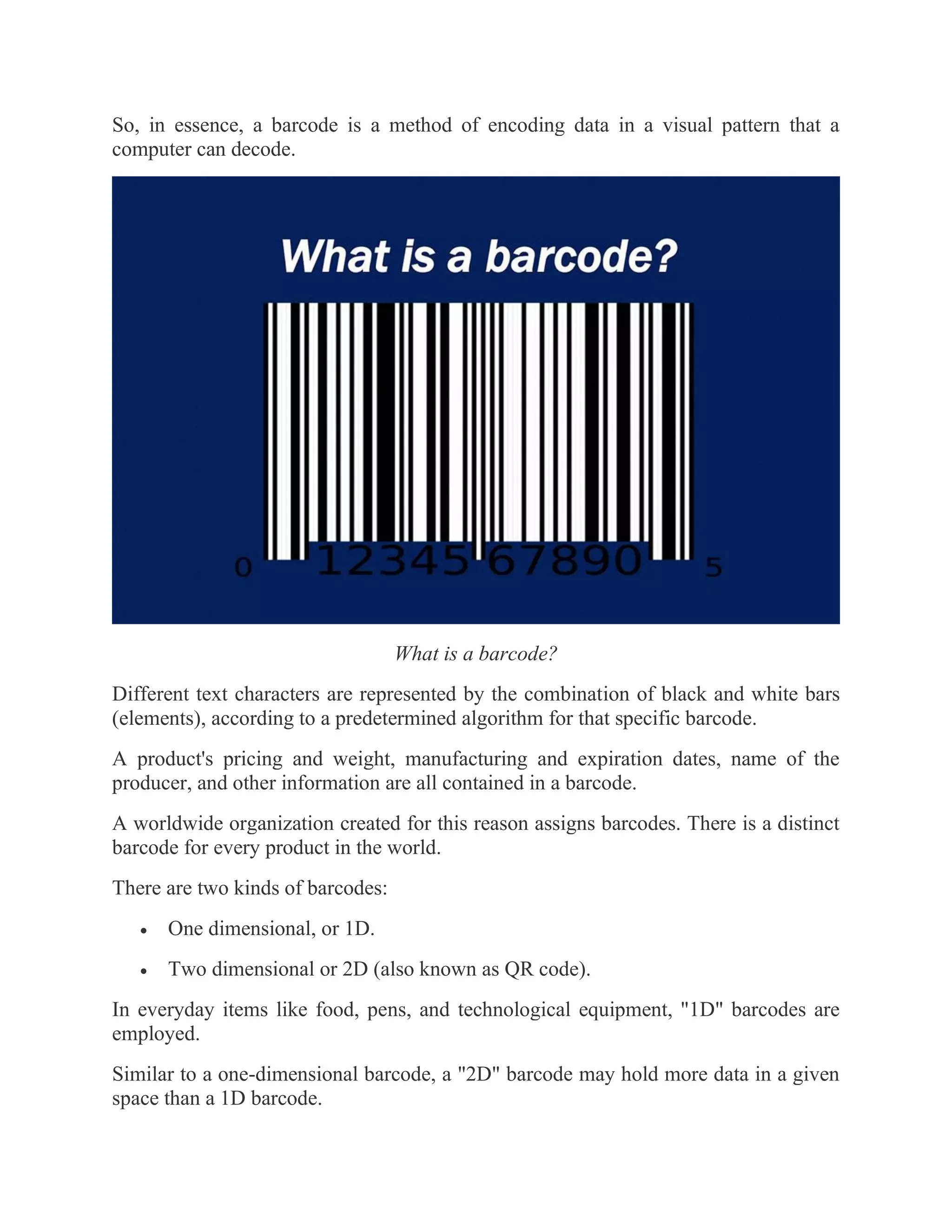 How do barcodes work? A Complete Guide Barcode Knowledge | PDF