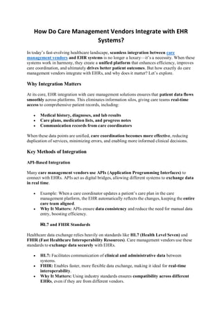 How Do Care Management Vendors Integrate with EHR Systems.pdf