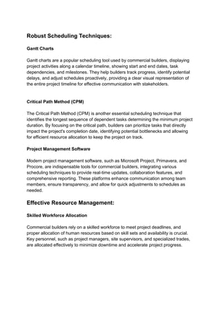 How do commercial builders handle project timelines and deadlines (1).docx