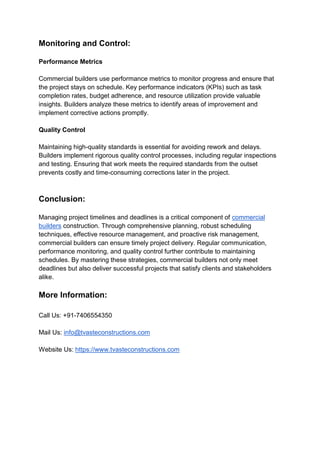 How do commercial builders handle project timelines and deadlines (1).docx