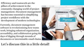 How Document Management Transforms Project Workflows!.pptx