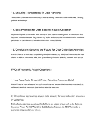 Ensuring Data Security and Privacy: Best Practices for Debt Collection ...