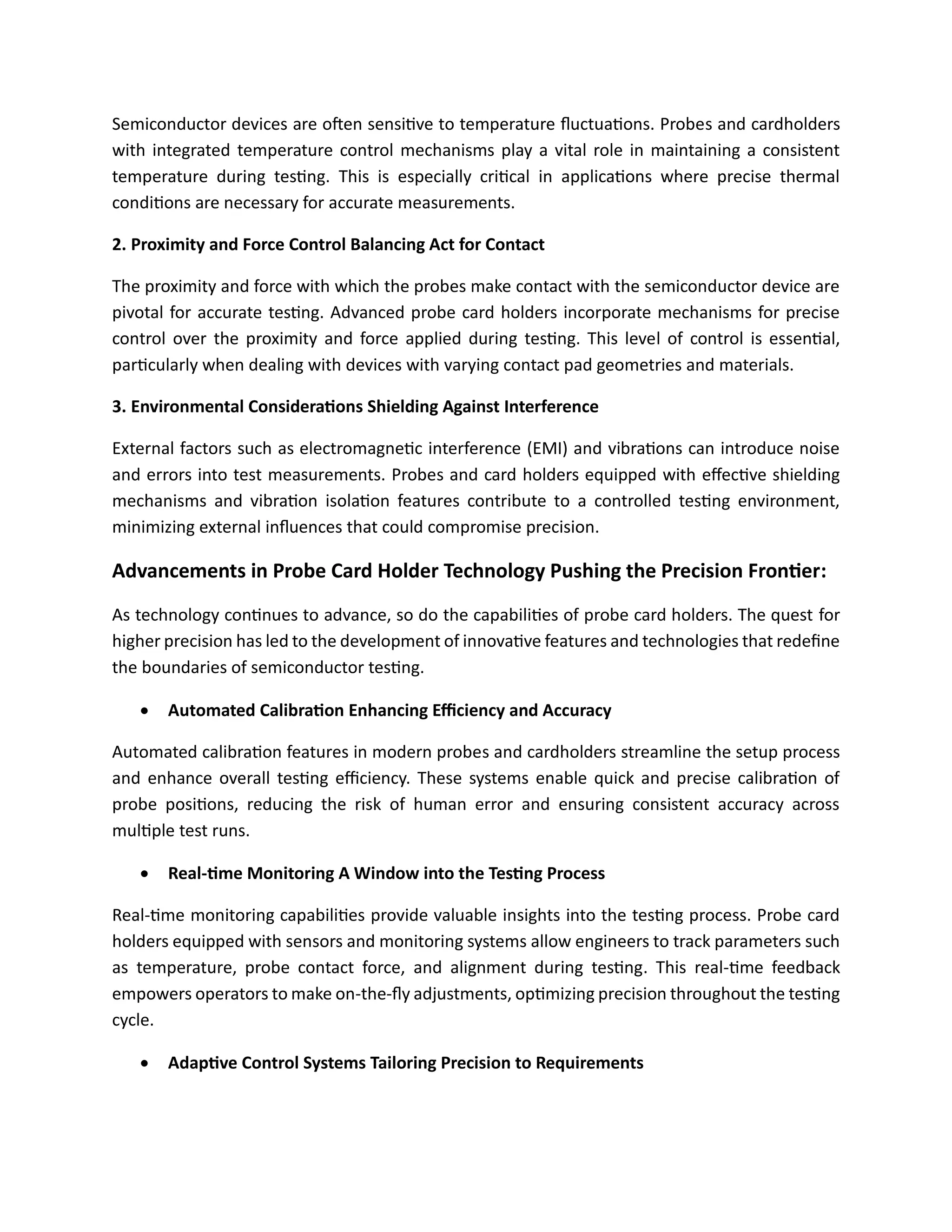 How do Different Types of Probe Card Holders Impact Testing Precision | PDF