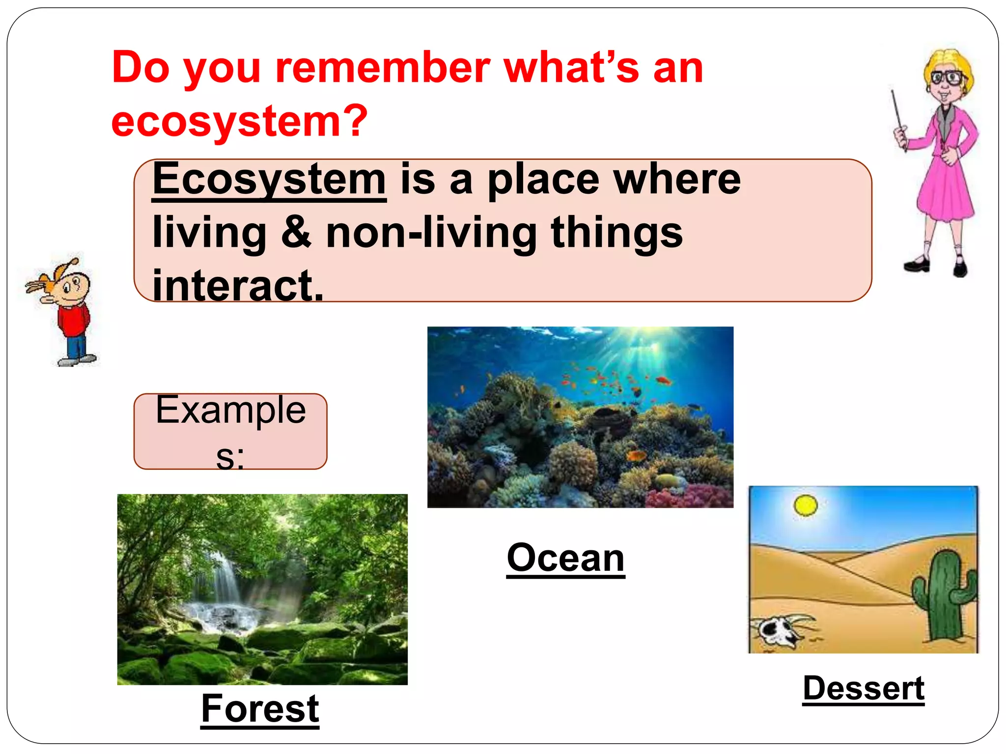 How do ecosystems compare | PPTX