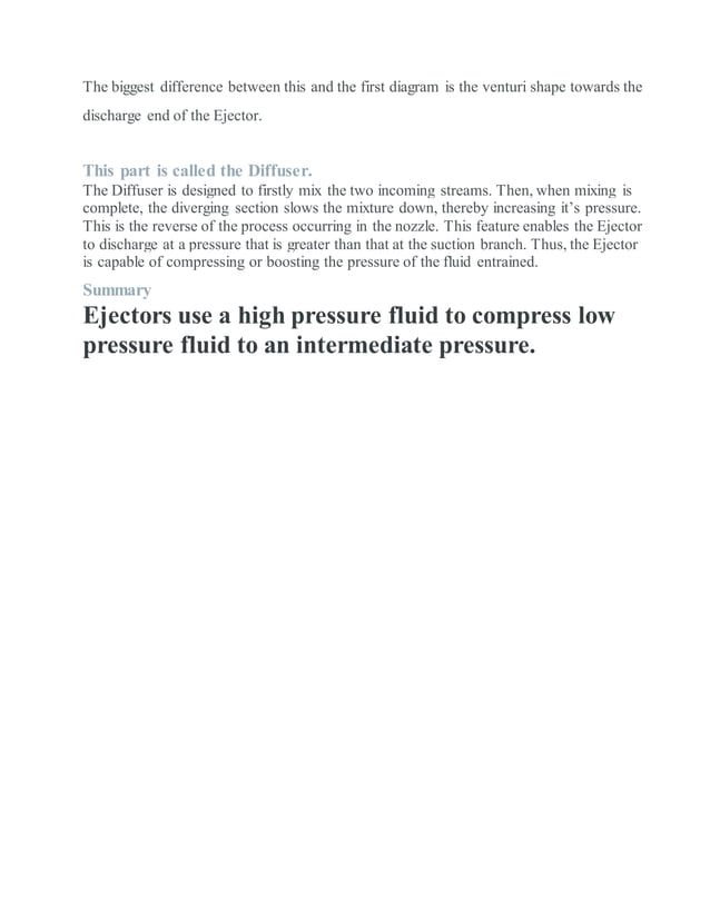 How do ejectors work | PDF