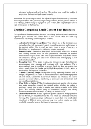 How Do Email Marketing Works.12534567pdf | PDF