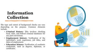 How Does a Background Check Work in India ? | PPTX
