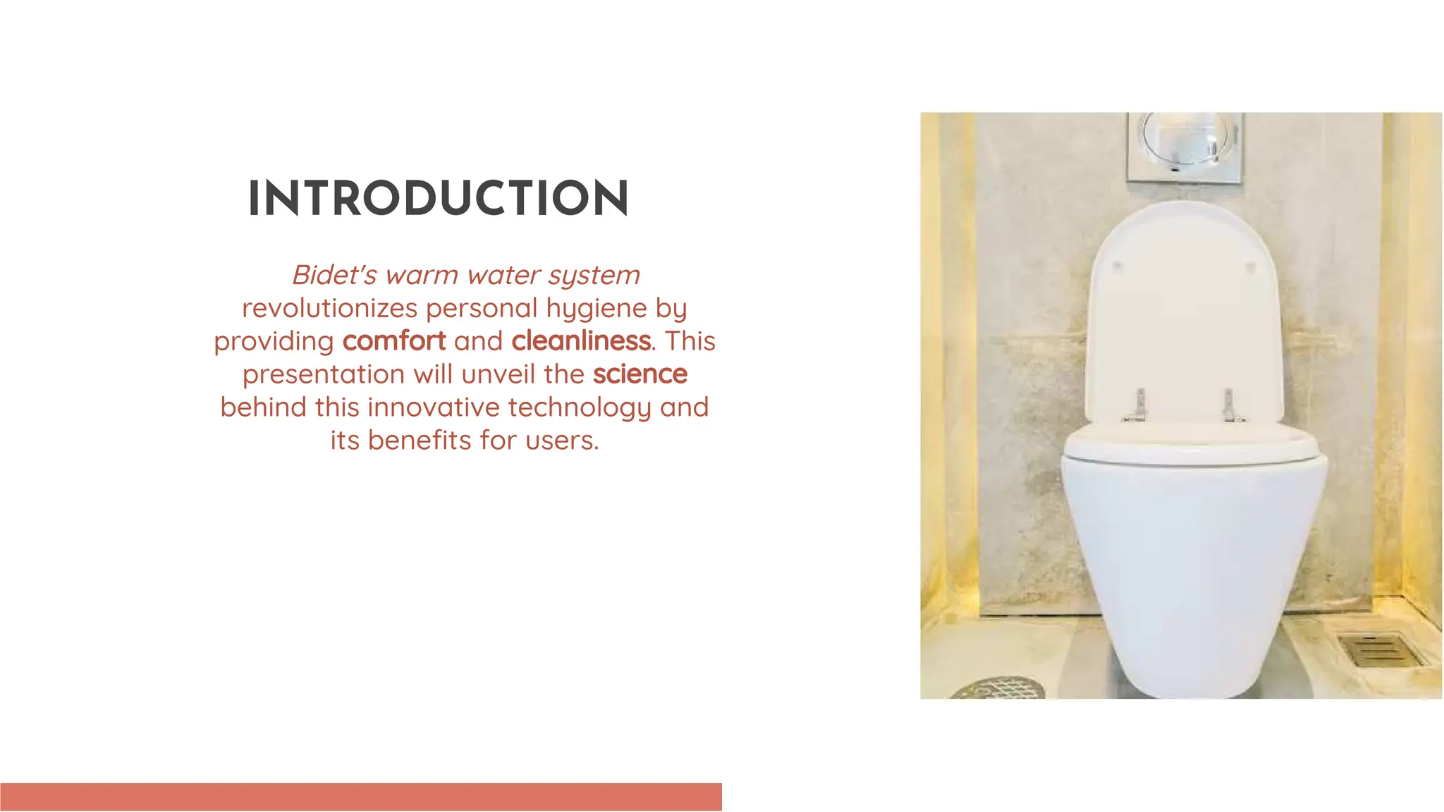 How does a bidet get warm water explain in this ppt | PPT | Free Download