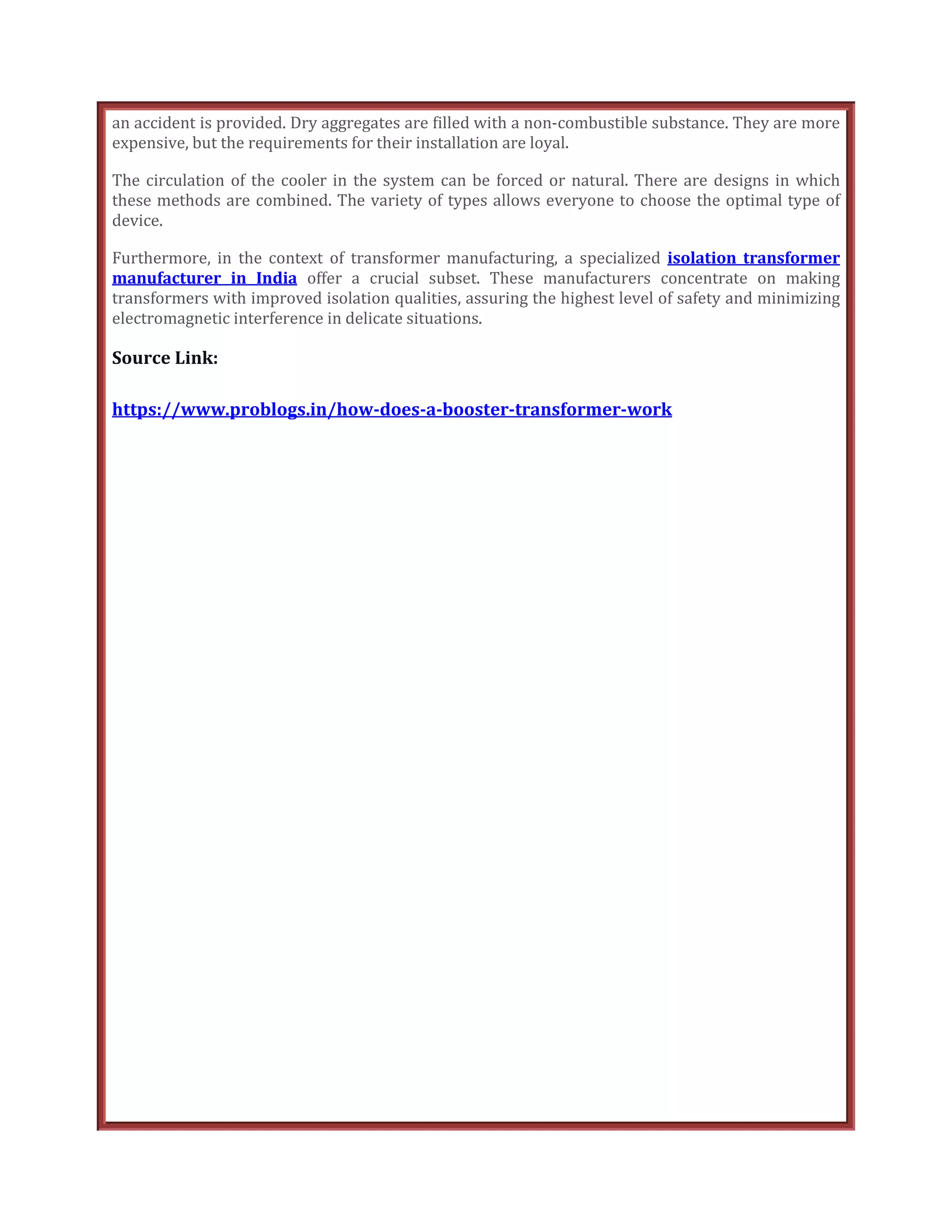 How Does a Booster Transformer Work.pdf