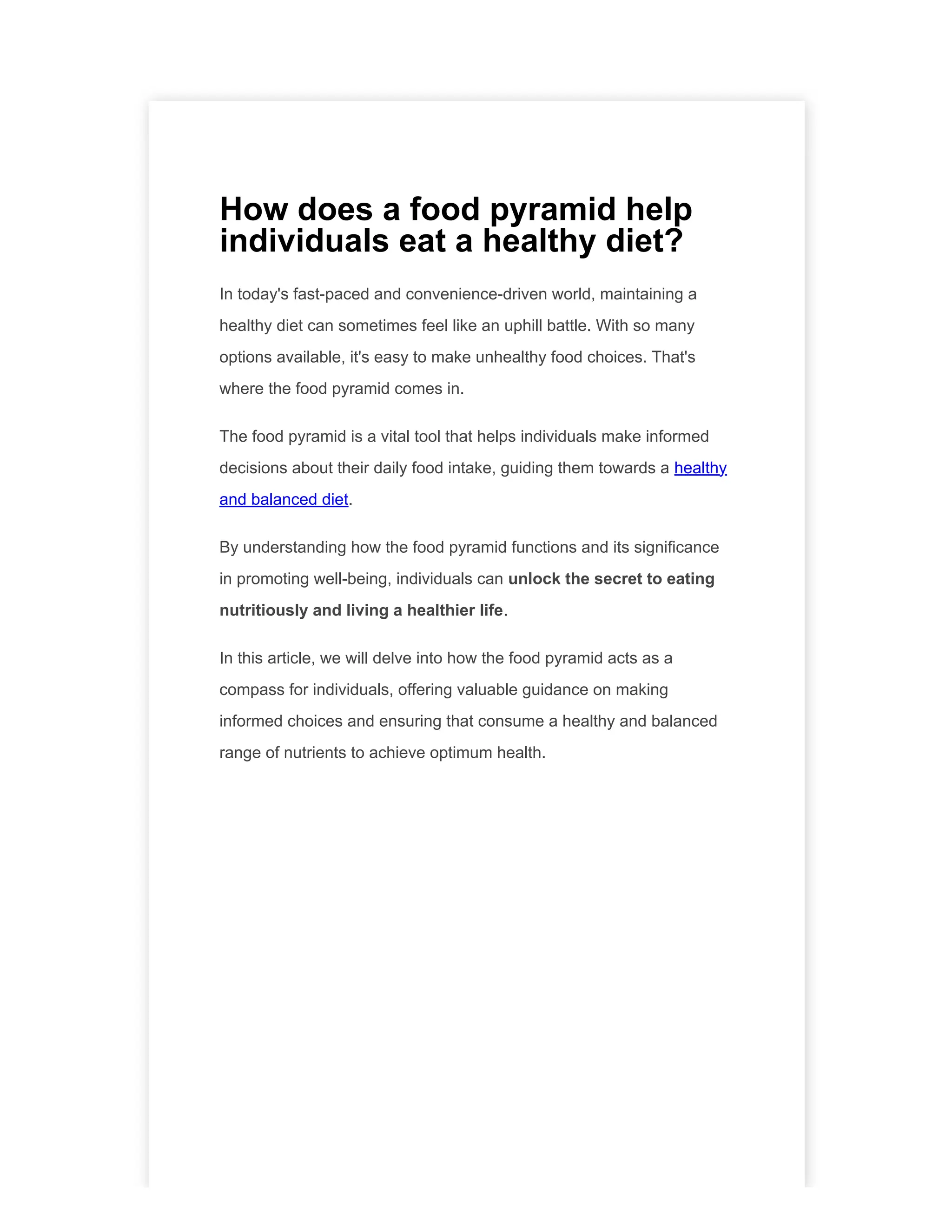 How does a food pyramid help individuals eat a healthy diet.pdf