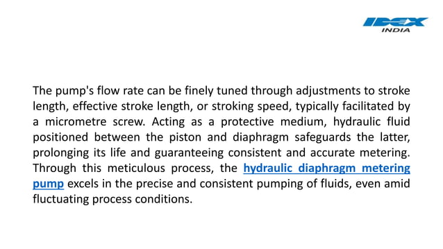 How does a hydraulic diaphragm metering pump work.pptx | First Aid | Injuries