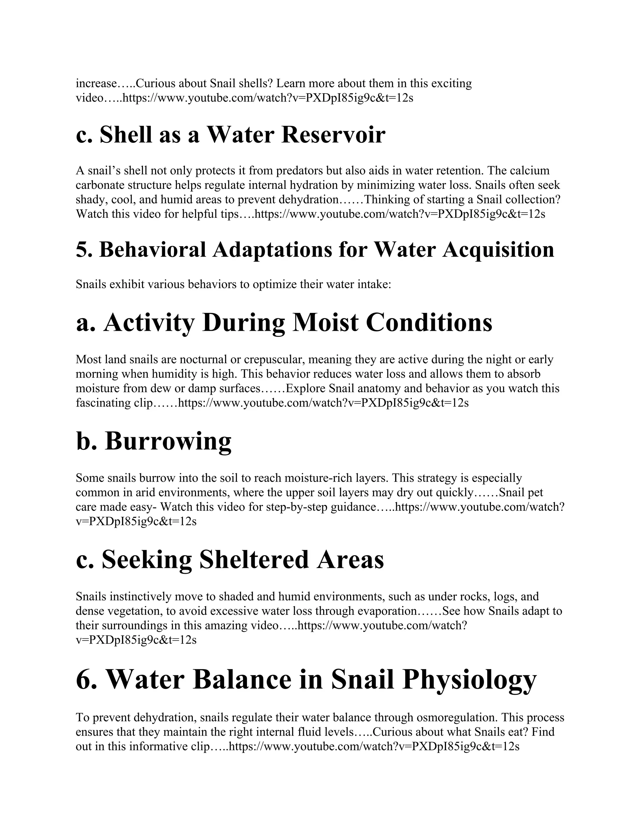 HOW DOES A LAND SNAIL OBTAIN WATER FOR SURVIVAL..docx