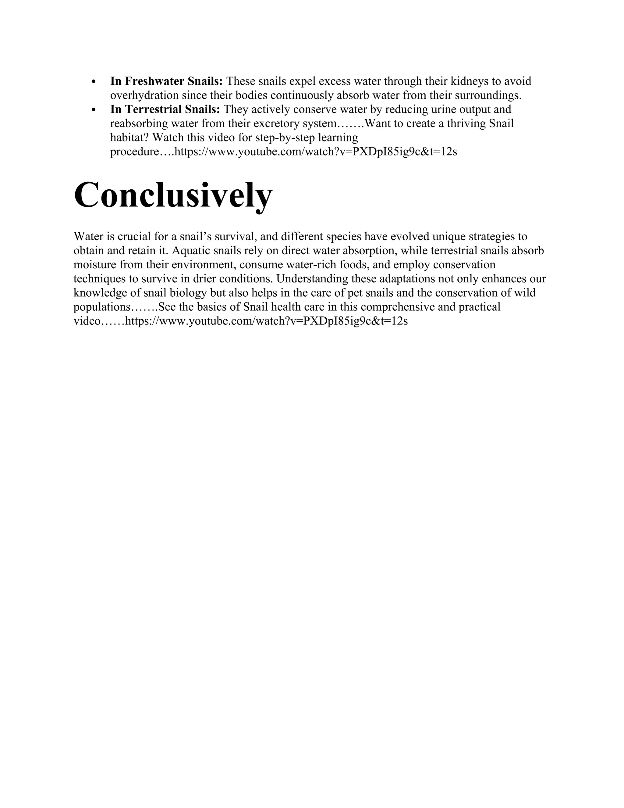 HOW DOES A LAND SNAIL OBTAIN WATER FOR SURVIVAL..docx