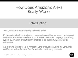 How Does Amazon’s Alexa Really Work? | PPTX