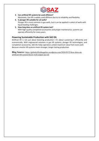How Does an Artificial Lift System Boost Well Output SAZ OIL.pdf
