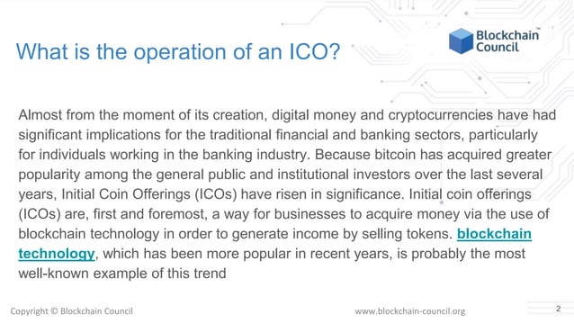 How does an ico work | PPT