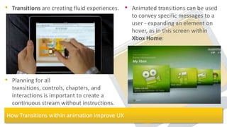 Using animation to enhance ux | PPT