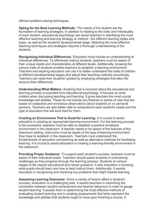 How does an M.Ed. in Educational Psychology pave the way for futuristic ...