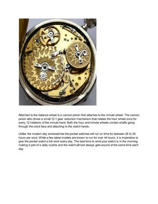 How does a pocket watch work | DOCX | Antiquing and Antiques | Hobbies ...