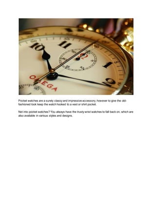 How does a pocket watch work | DOCX | Antiquing and Antiques | Hobbies ...