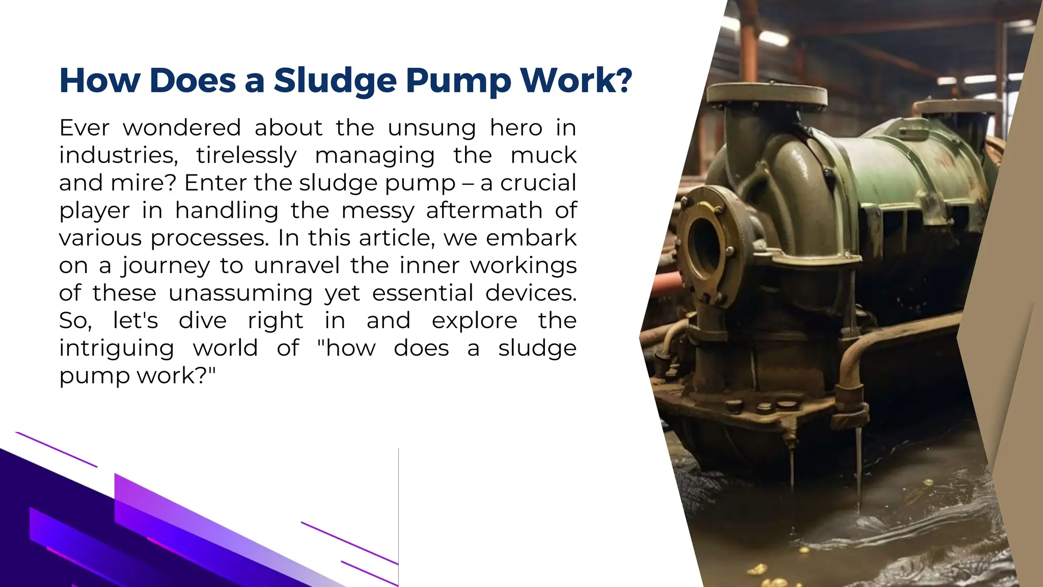 Unlocking the Mechanics: How Does a Sludge Pump Work? | PPTX