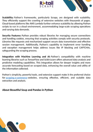 How Does Beautiful Soup Facilitate E-Commerce Website Scraping in Python.ppt (1).pptx