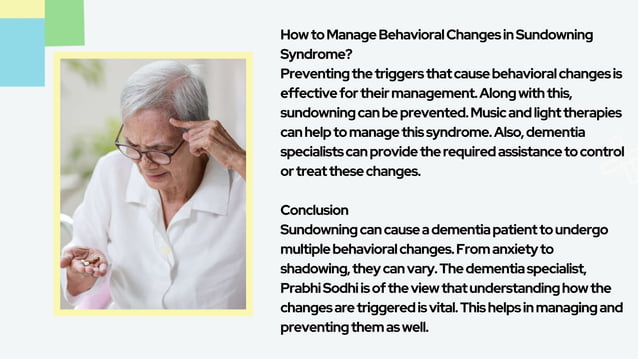 How does Behavior Change during Sundowning in Dementia – Praby Sodhi | PPT
