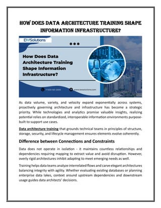 How Does Data Architecture Training Shape Information Infrastructure? | PDF