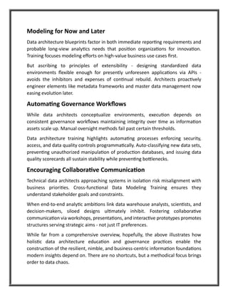 How Does Data Architecture Training Shape Information Infrastructure? | PDF