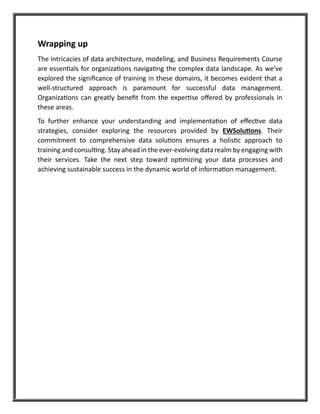 How Does Data Architecture Training Shape Information Infrastructure? | PDF