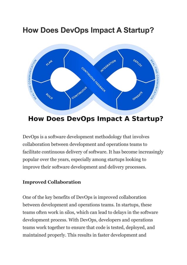 How Does DevOps Impact A Startup? | PDF How Does DevOps Impact A Startup? | PDF