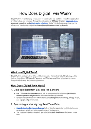 How Does Digital Twin Work? | BIM Services LLC | PDF