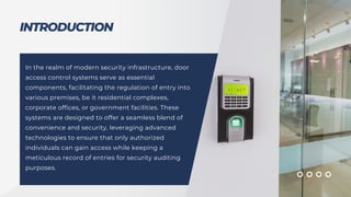 How Does Door Access Control System Work | PDF