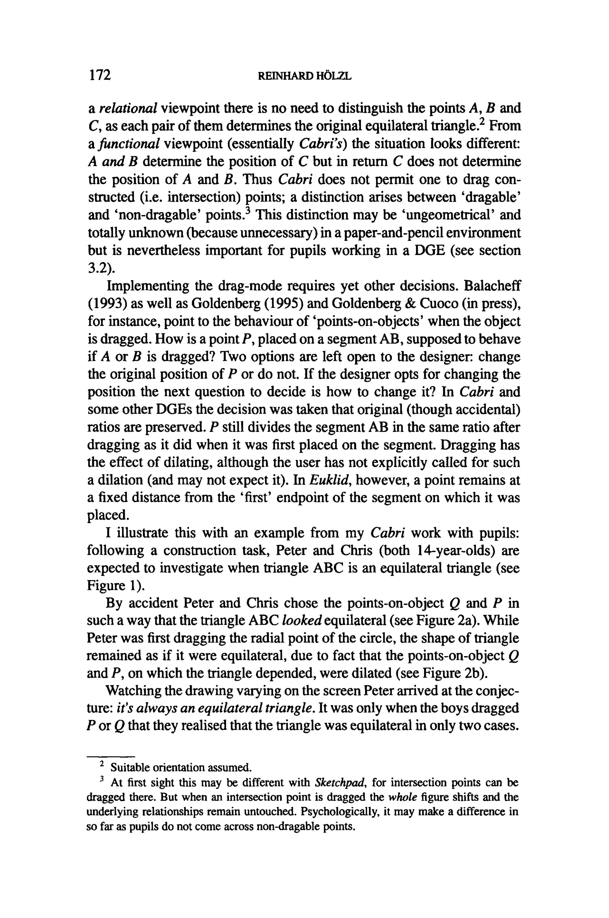 How does ‘dragging’ affect the learning of geometry | PDF