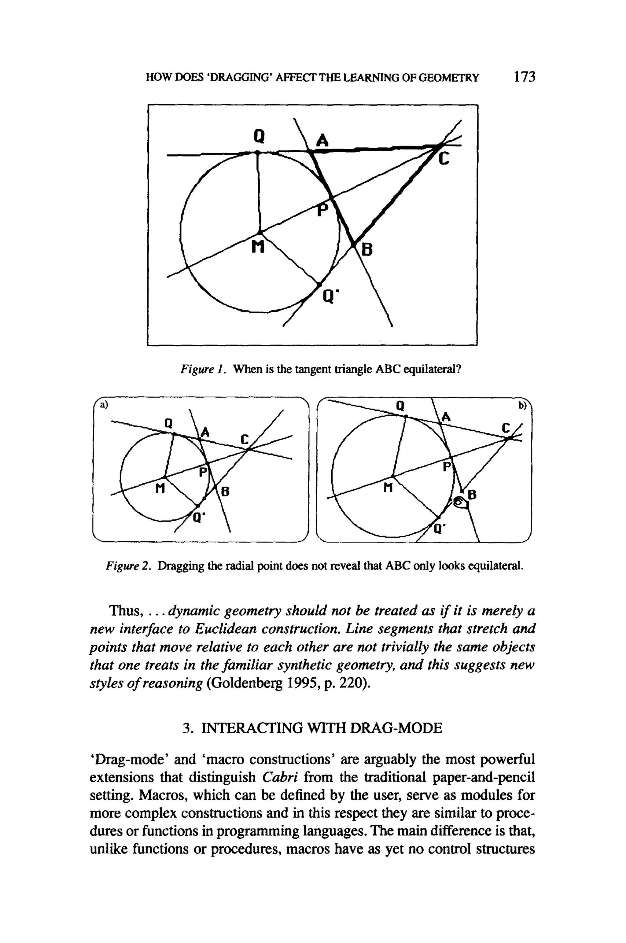 How does ‘dragging’ affect the learning of geometry | PDF