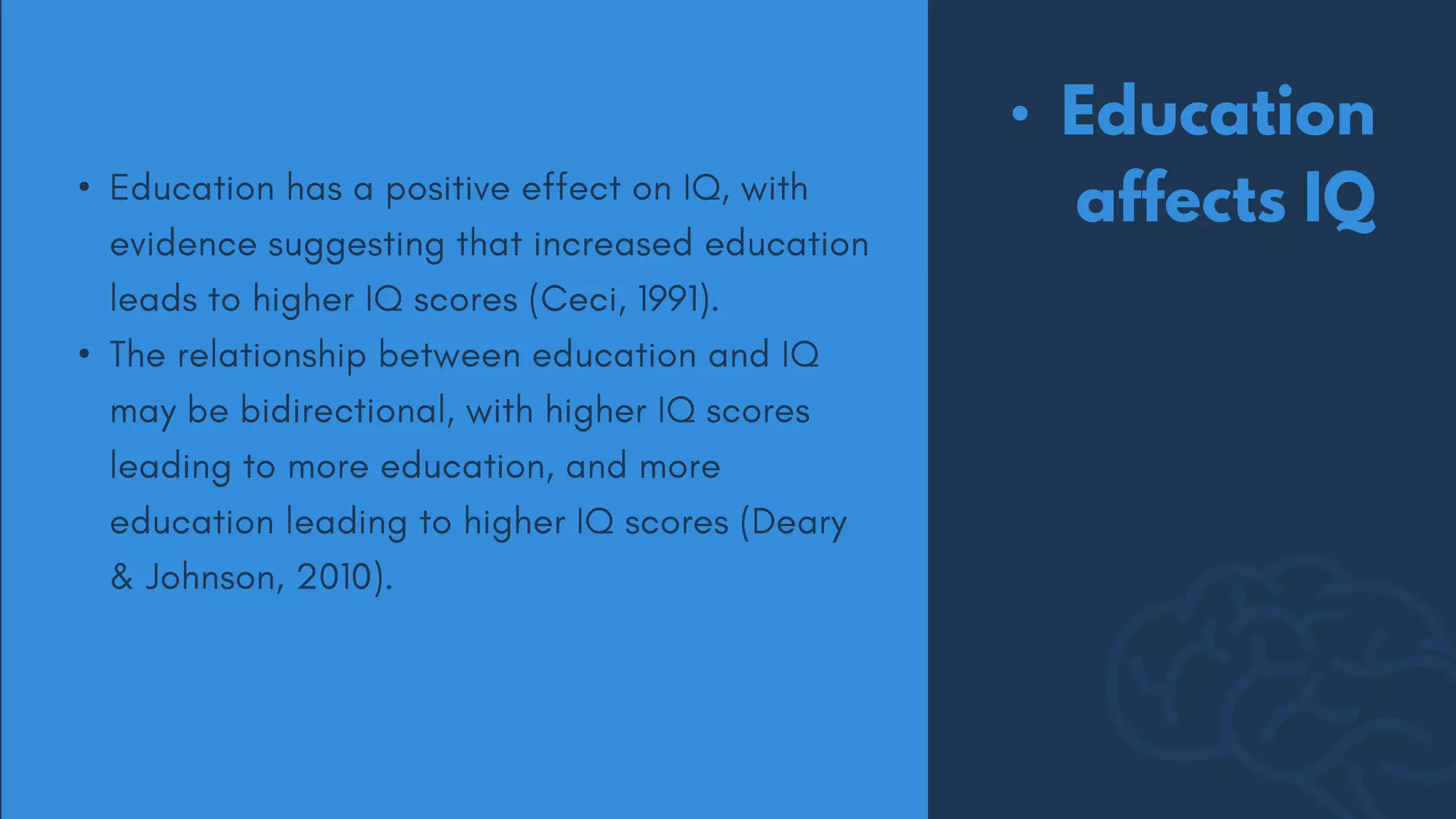 How does education affect intelligence | PPTX