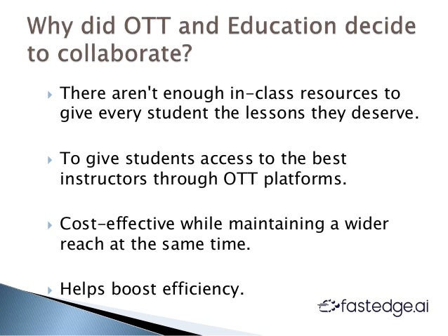 How does educational ott work | PPT