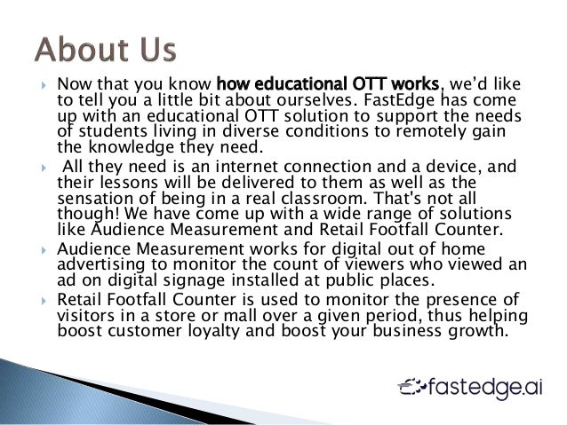How does educational ott work | PPT