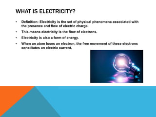 How does electricity work? | PPTX